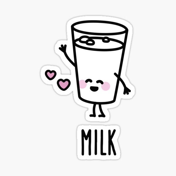 "Milk - Best friends forever (BFF)" Sticker for Sale by LaundryFactory ...