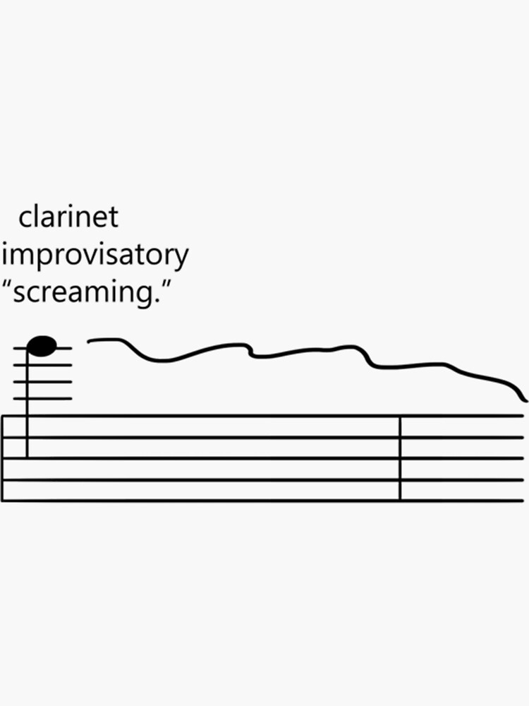 "Orchestra Musical Meme Sheet Music Notation Clarinet Improvisatory ...