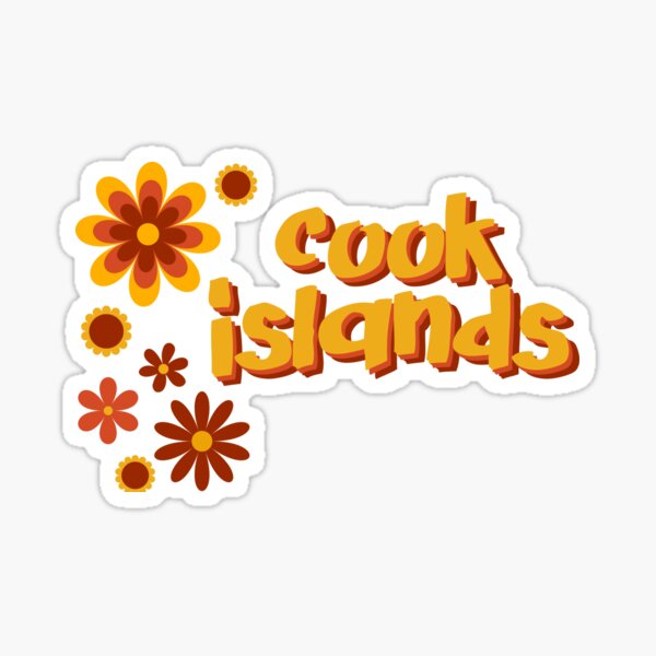 "Cook Islands" Sticker for Sale by PolyMicroMela | Redbubble