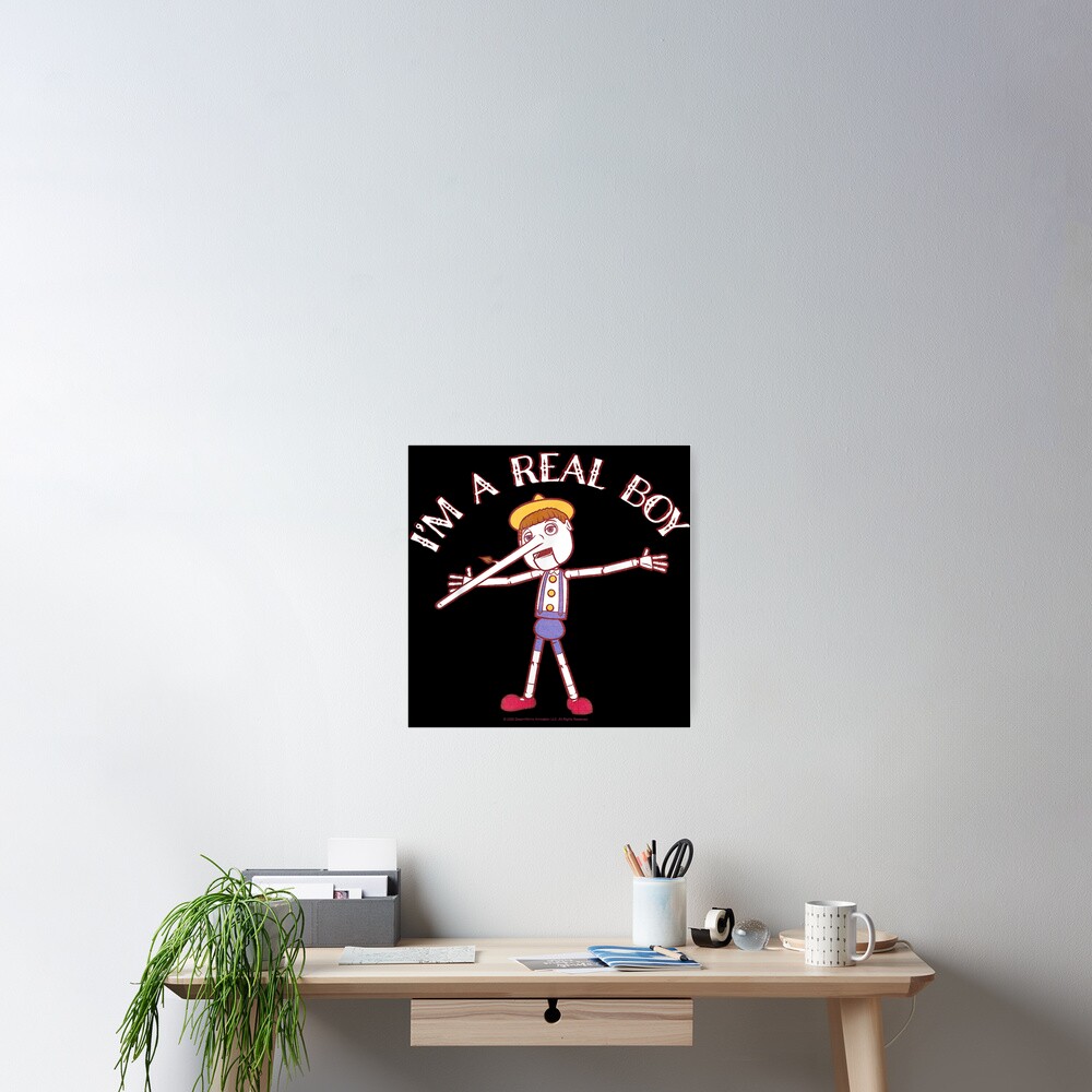 "Shrek Pinocchio Im A Real Boy" Poster for Sale by CarolRogan | Redbubble