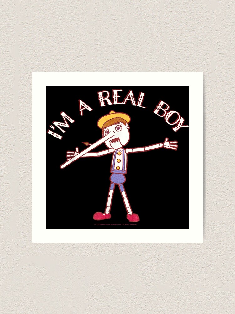 "Shrek Pinocchio Im A Real Boy" Art Print for Sale by CarolRogan ...