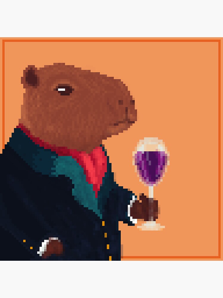 "capybara ART GAME SIGMA GAMEART GRAPHIC PRINT GRID ARTGAME PIXELART ...