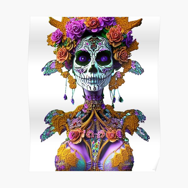 "day of the dead catrina" Poster for Sale by projectgarbe | Redbubble