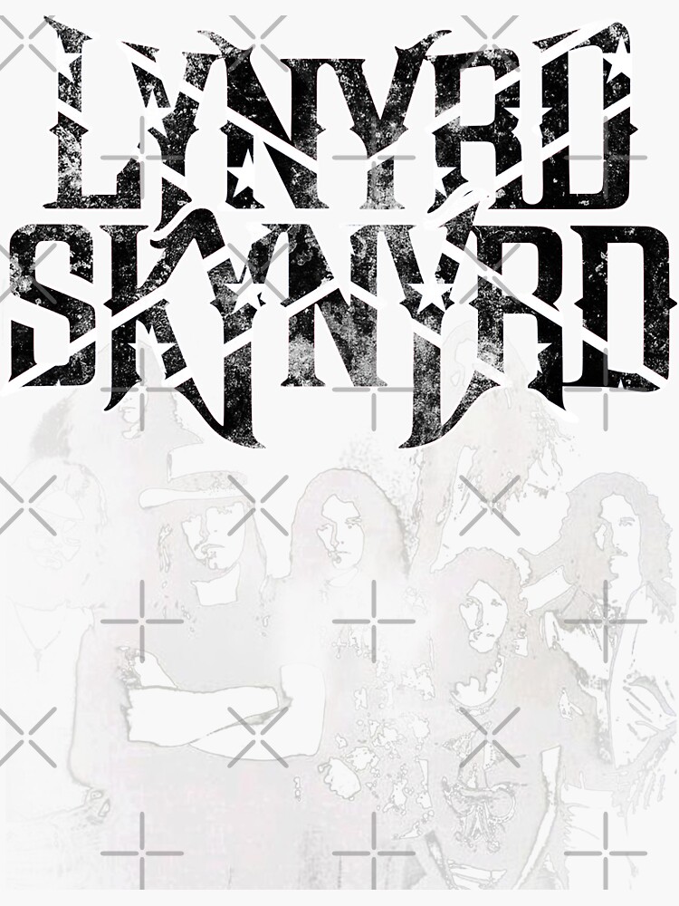 "Southern Rock Band-Band & Logo Black & White " Sticker for Sale by ...