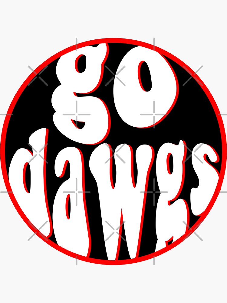 "Go Dawgs!!" Sticker for Sale by irmabriz | Redbubble