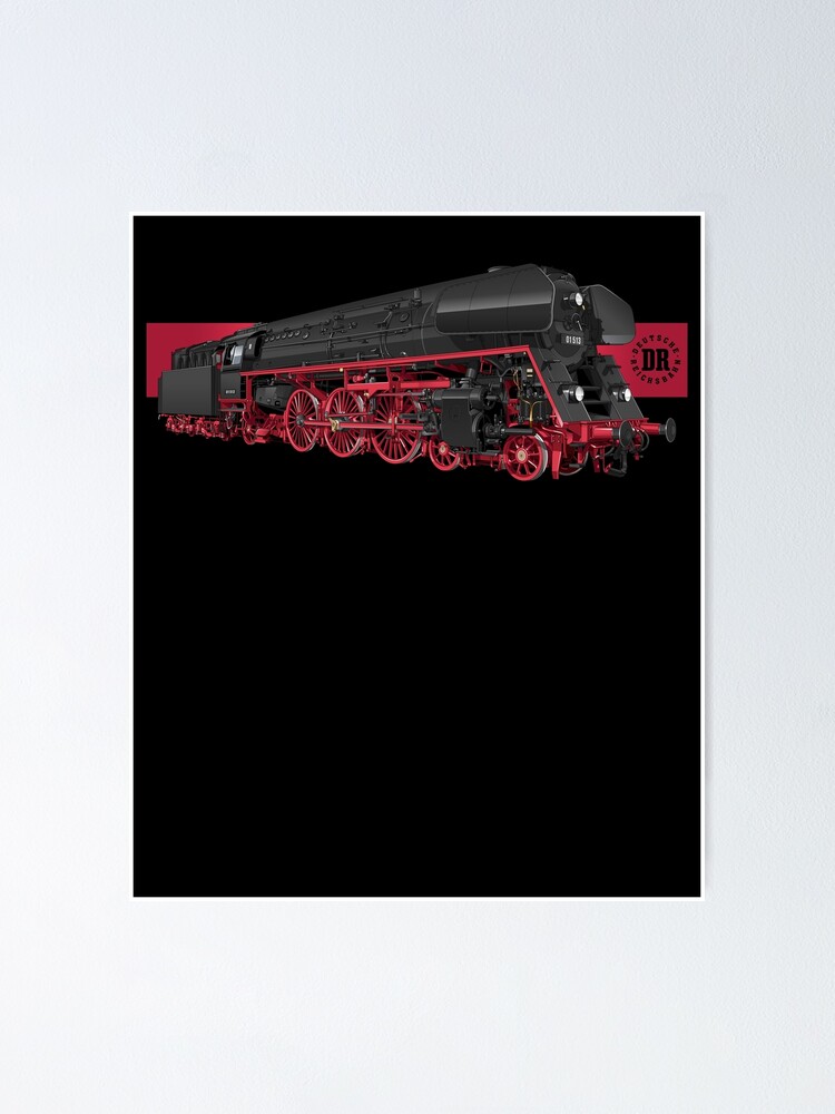 "DR class 01.5 Reko steam locomotive" Poster for Sale by Stoffgiraffe ...