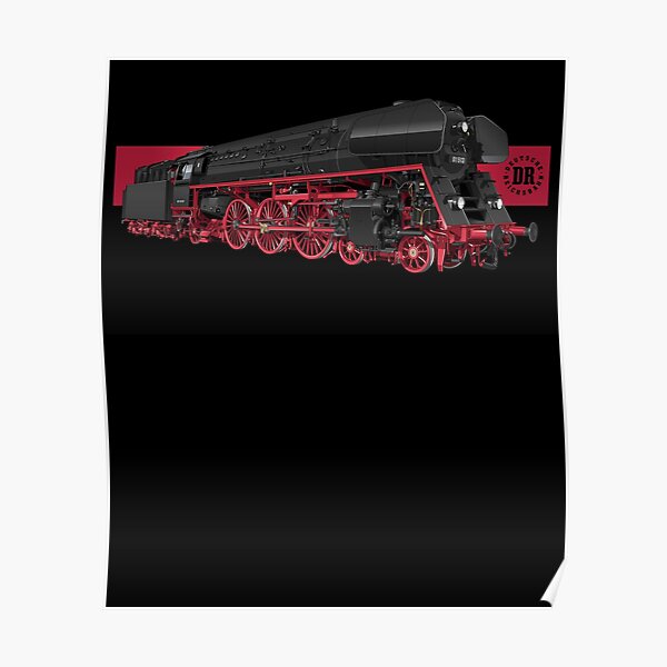 "DR class 01.5 Reko steam locomotive" Poster for Sale by Stoffgiraffe ...