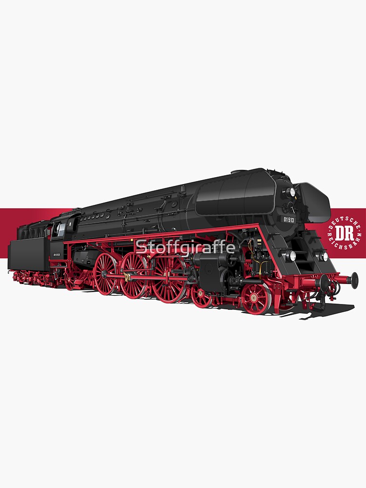 "DR class 01.5 Reko steam locomotive" Sticker for Sale by Stoffgiraffe ...