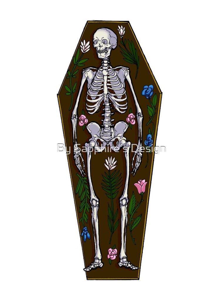 "Skeleton Coffin" iPhone Case for Sale by SapphireTomoe | Redbubble