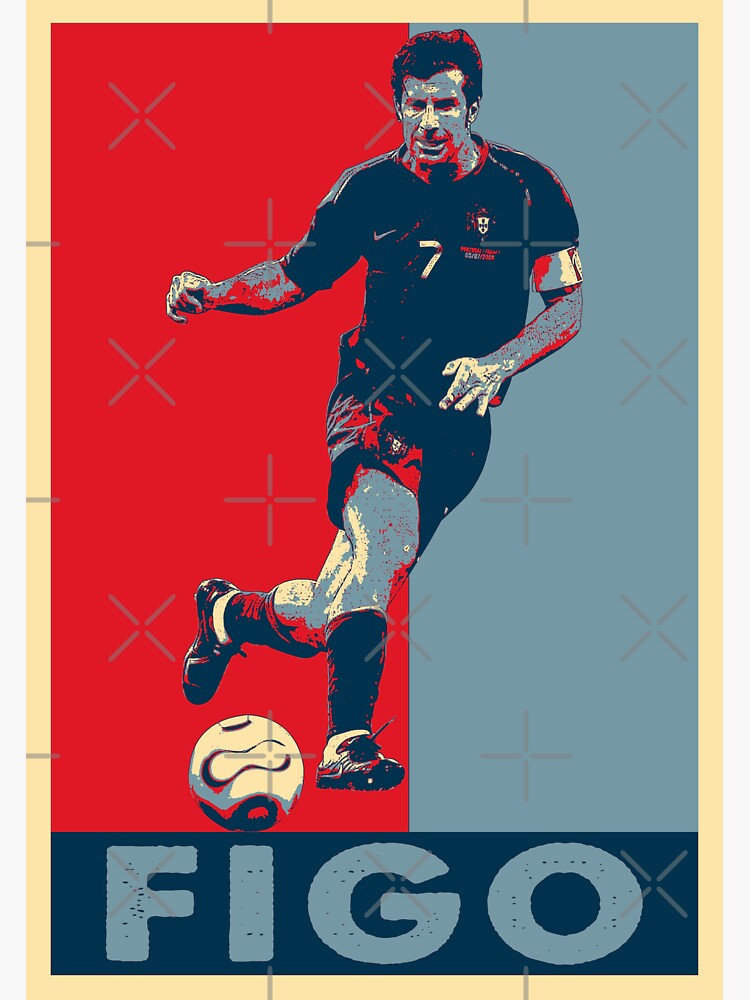" Luis Figo Legend Hope" Sticker for Sale by schneiderjeremy | Redbubble