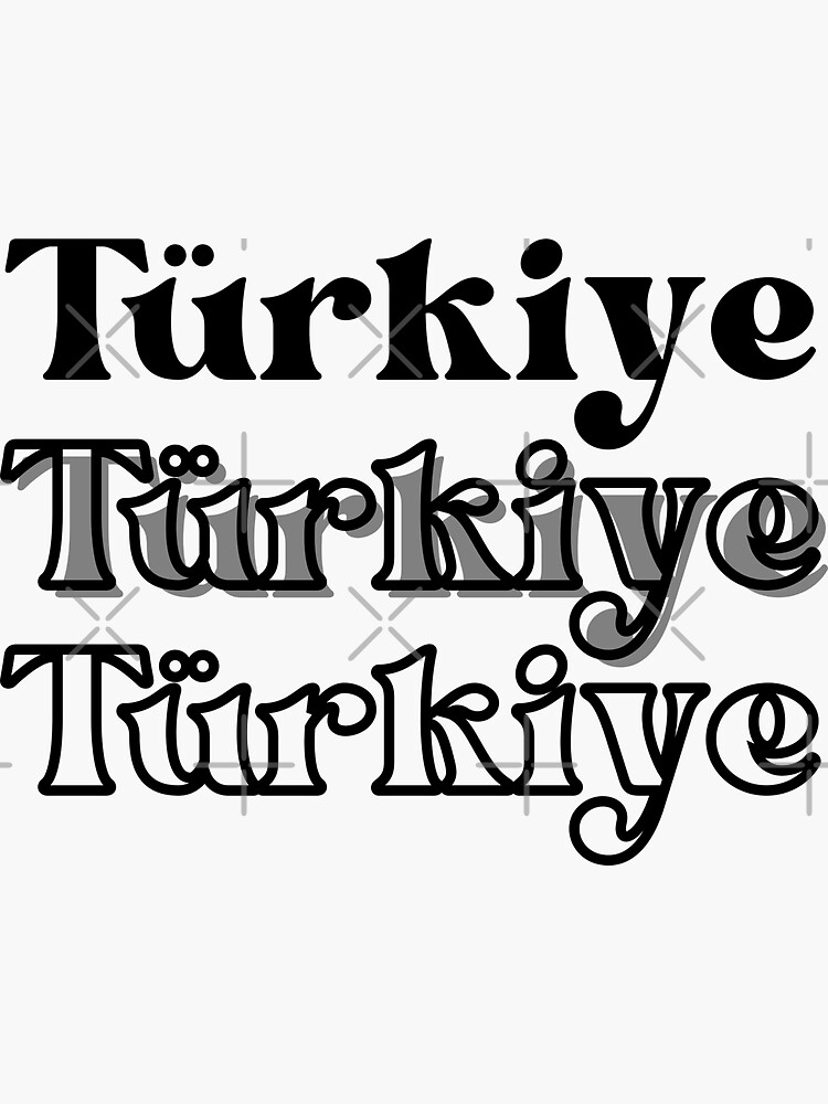 "Türkiye word art " Sticker for Sale by Emotionville | Redbubble
