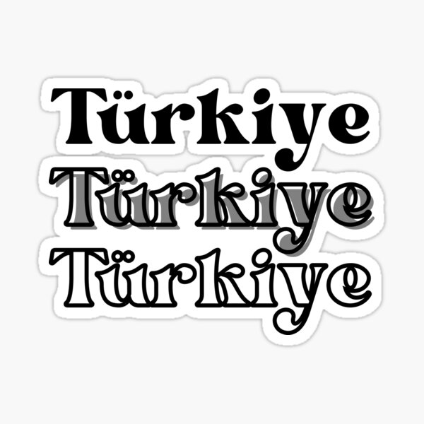 "Türkiye word art " Sticker for Sale by Emotionville | Redbubble