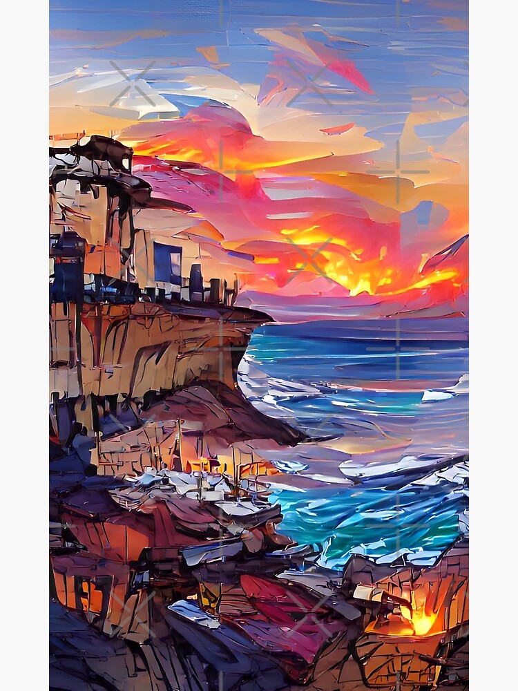 "Landscape, sunset, sea, ai generated art, ai art , computer generated ...