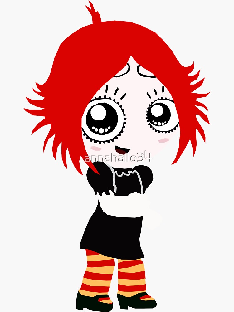 "Ruby Gloom" Sticker for Sale by annahallo34 | Redbubble