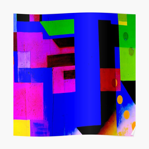 "Psychedelic Grid Graffiti" Poster for Sale by TheGroovyTop | Redbubble