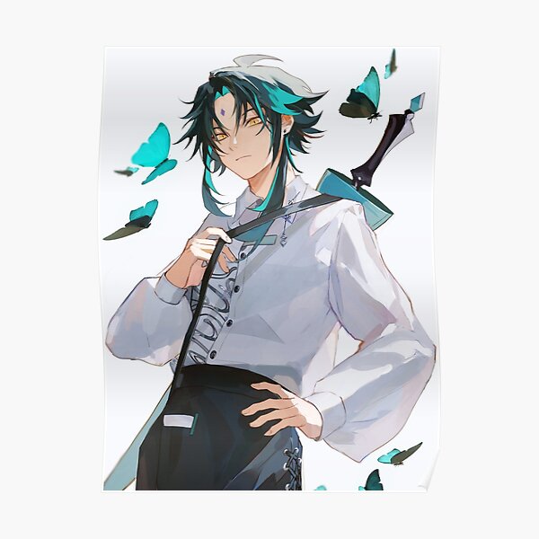 "Xiao Genshin Impact" Poster for Sale by Hongdusik | Redbubble