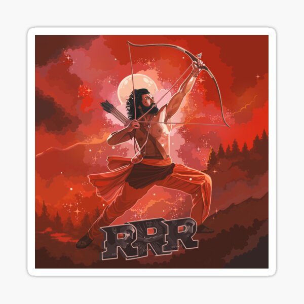 "RRR - Ram Charan " Sticker for Sale by artbysavi | Redbubble