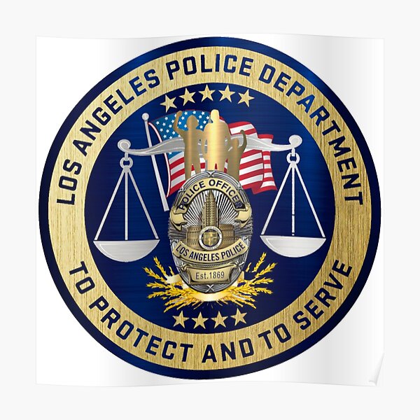 "LAPD REIMAGINED CREST LOGO " Poster for Sale by Chief82 | Redbubble