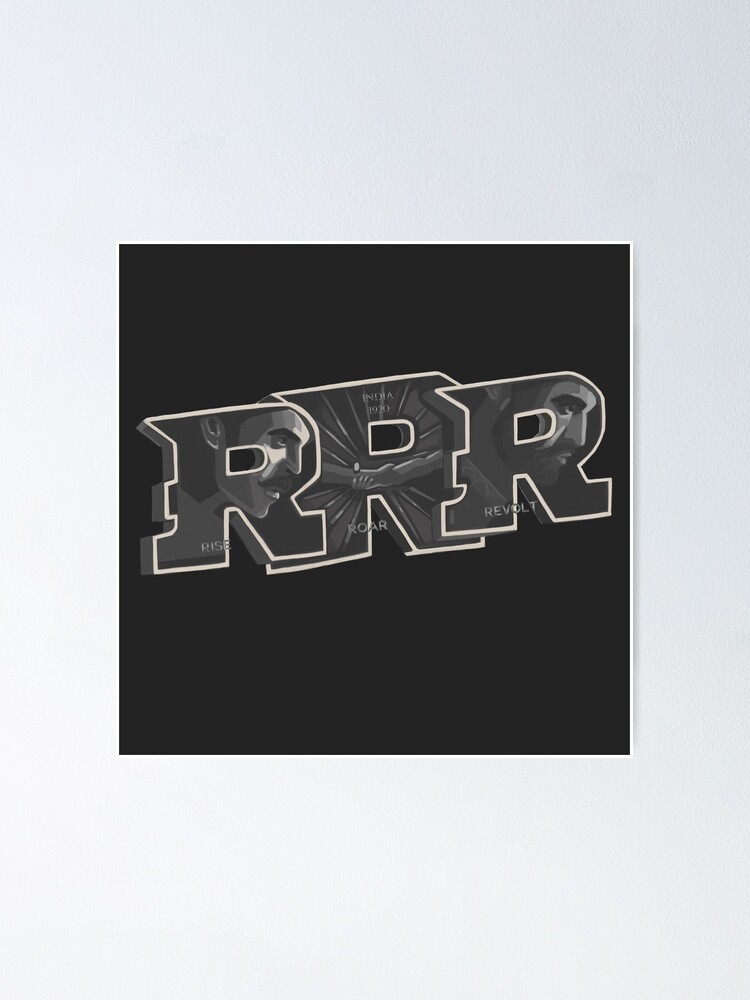 "RRR Logo" Poster for Sale by artbysavi | Redbubble