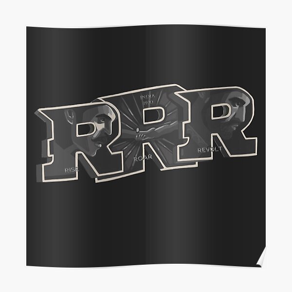 "RRR Logo" Poster for Sale by artbysavi | Redbubble