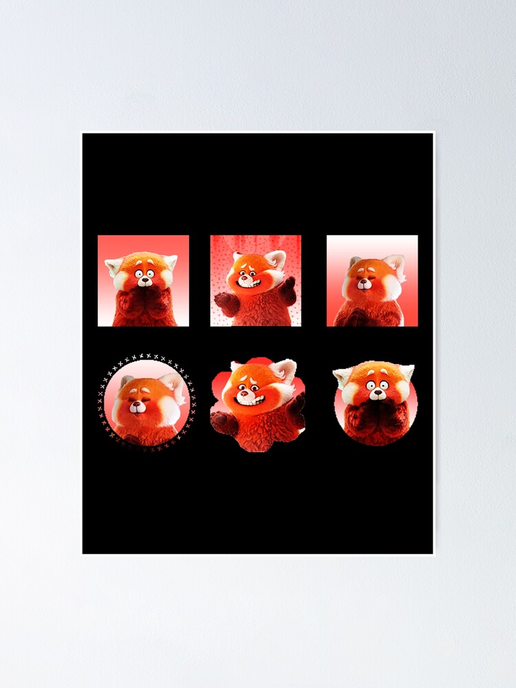 "Turning Red Pack" Poster for Sale by carter-styl | Redbubble