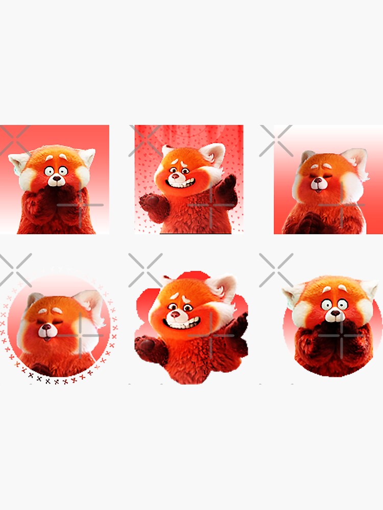 "Turning Red Pack" Sticker for Sale by carter-styl | Redbubble