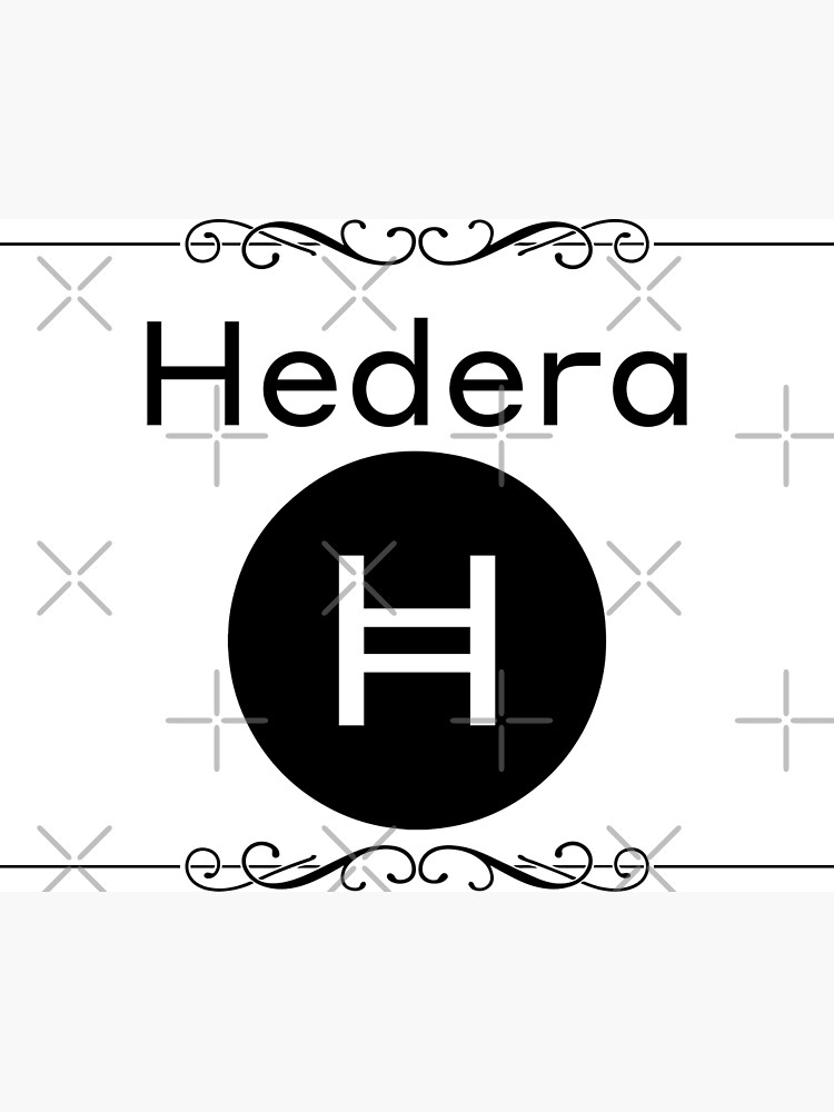 "Hedera HBAR Crytpto Altcoin - Vintage Swirl Frame" Poster for Sale by ...