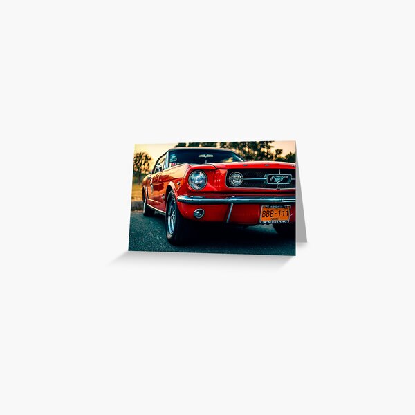 Ford Mustang Greeting Cards | Redbubble