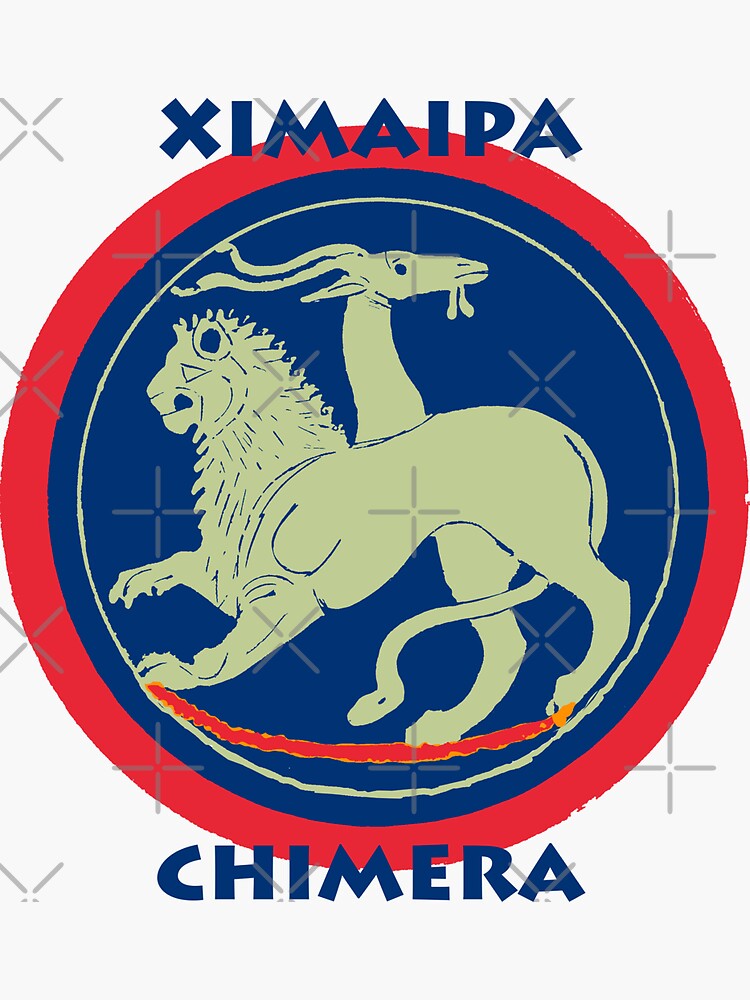 "Chimera the Hybrid Retro" Sticker for Sale by technai | Redbubble