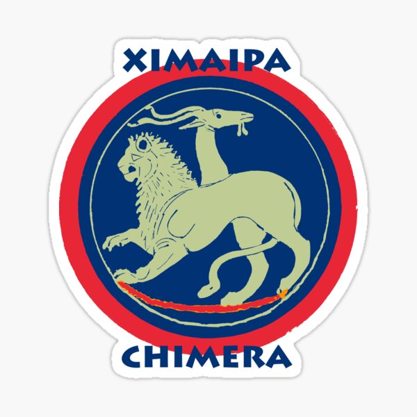 "Chimera the Hybrid Retro" Sticker for Sale by technai | Redbubble