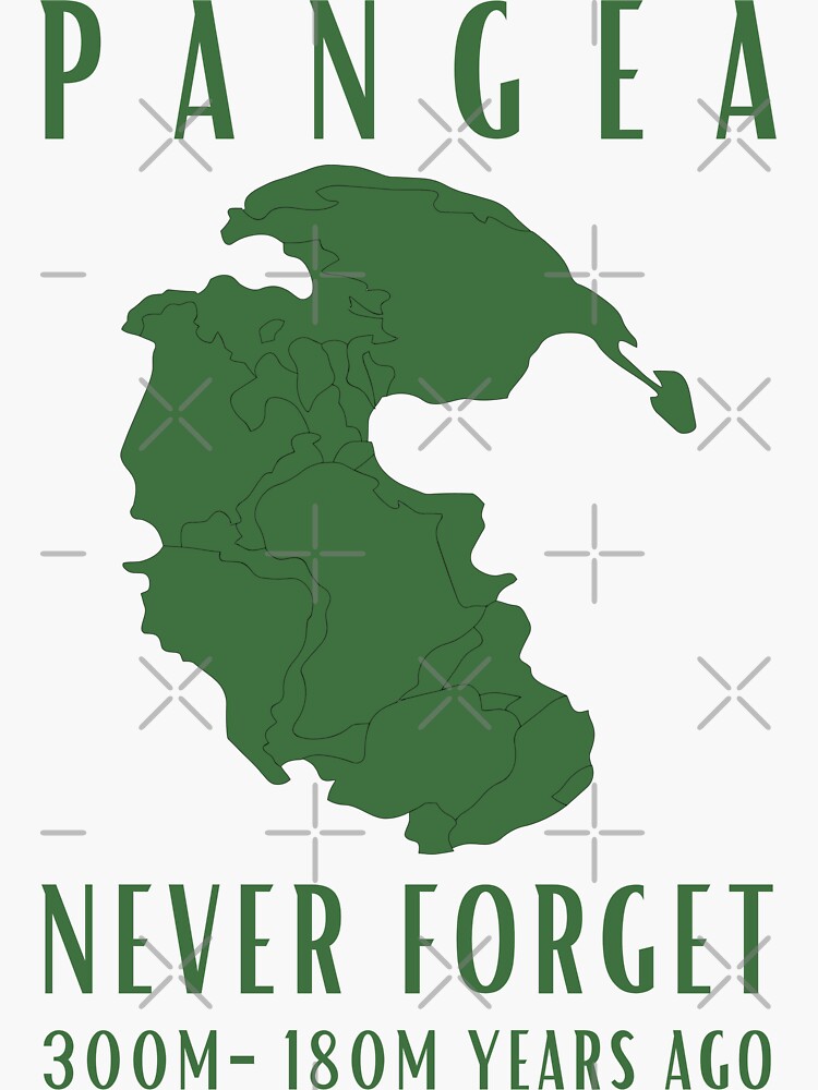 "Pangea, Never Forget Reunite Pangea" Sticker for Sale by ...
