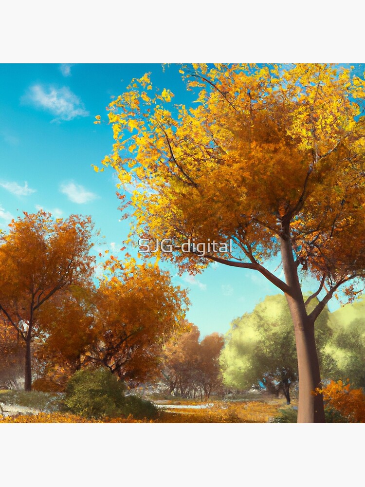 "Atumn trees" Poster for Sale by SJG-digital | Redbubble