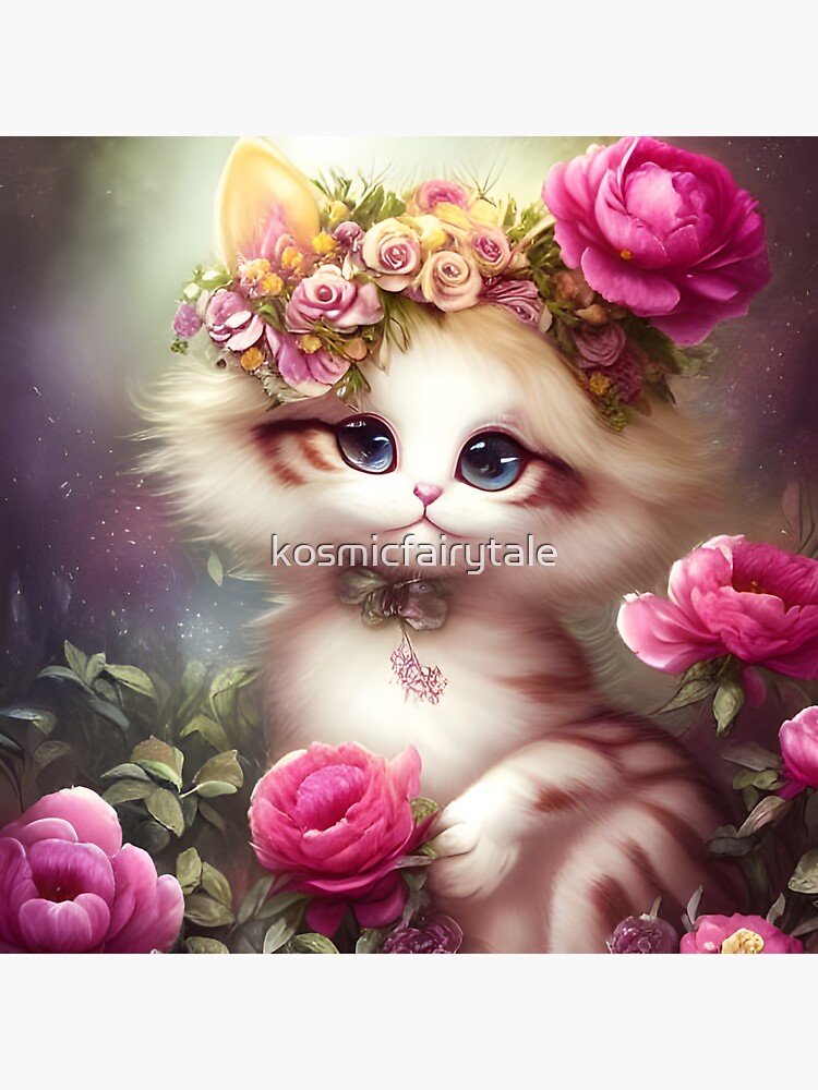 "Oddly cute creatures - Unique sweet magical kitten " Sticker for Sale ...