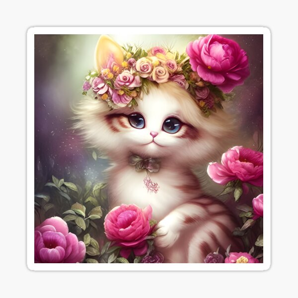 "Oddly cute creatures - Unique sweet magical kitten " Sticker for Sale ...