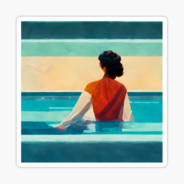 "Woman Thinking" Sticker for Sale by endage | Redbubble