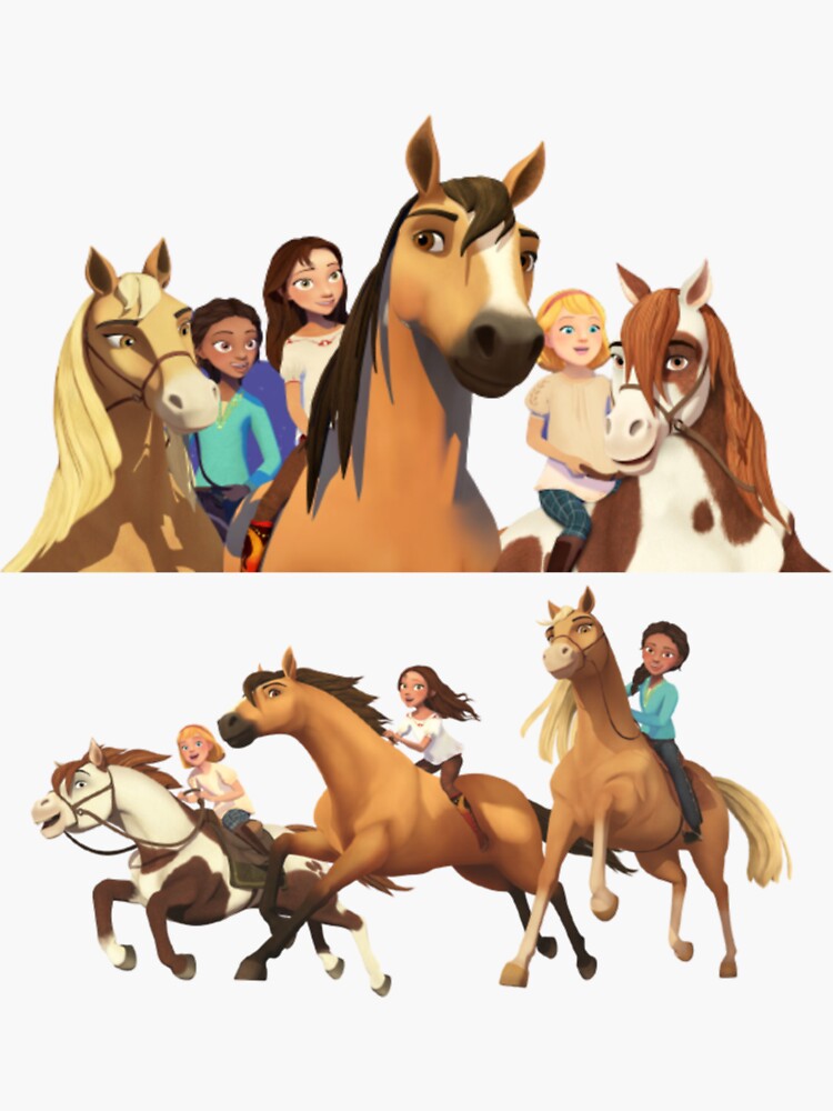 " Spirit Riding Free" Sticker for Sale by Oscarshop35 | Redbubble