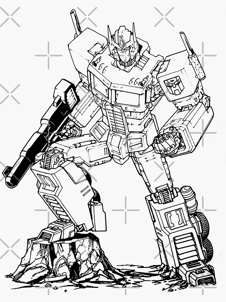 "Optimus Prime teletraan scan 05" Sticker for Sale by teletraan16bit ...