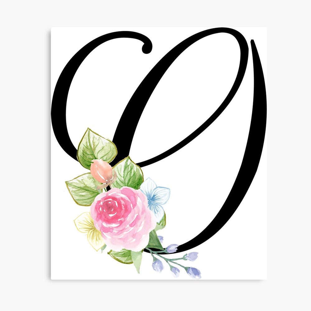 Fancy Script Letter O