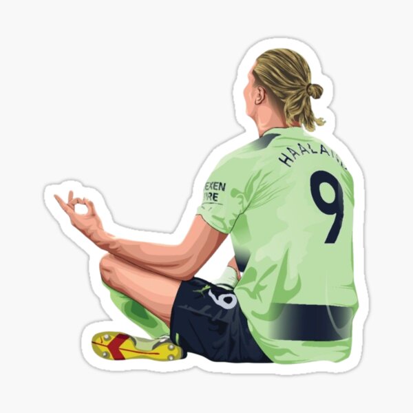 "Manchester City FC Fan Art -GOLDEN BOY- Erling Haaland" Sticker for ...