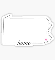 Pennsylvania State Outline: Stickers | Redbubble