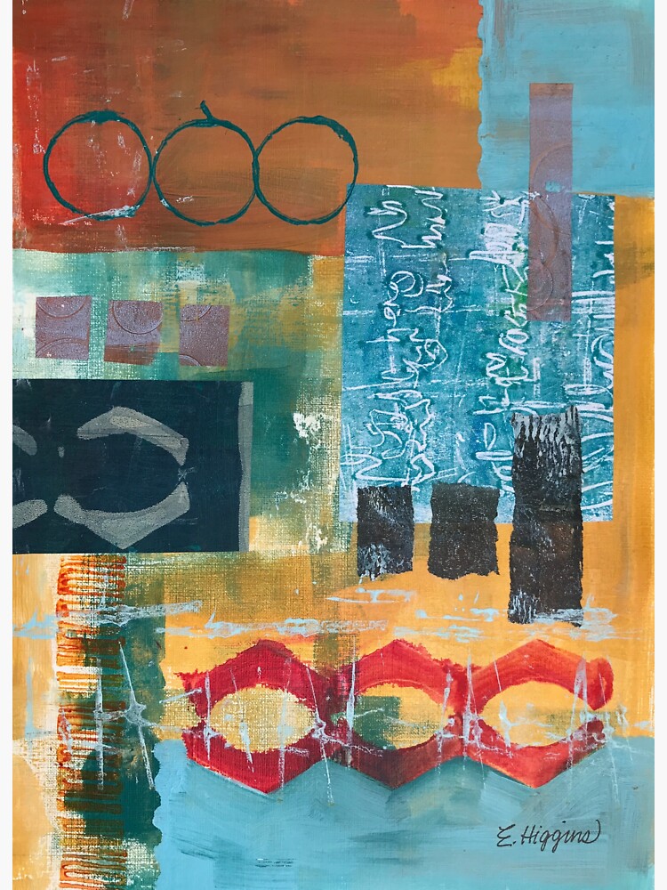 "Primary Color Abstract Collage " Sticker for Sale by WaterColorWheel ...