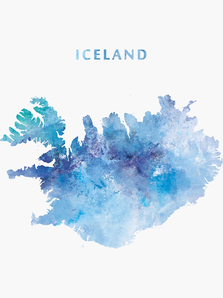 "Iceland" Sticker for Sale by MonnPrint | Redbubble