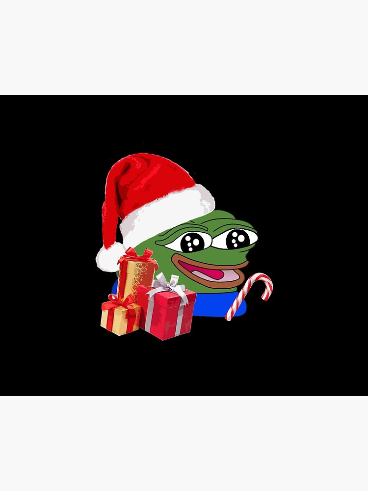 "Christmas Peepo Pepe The Frog Meme Happy Cute Wholesome Christmas ...