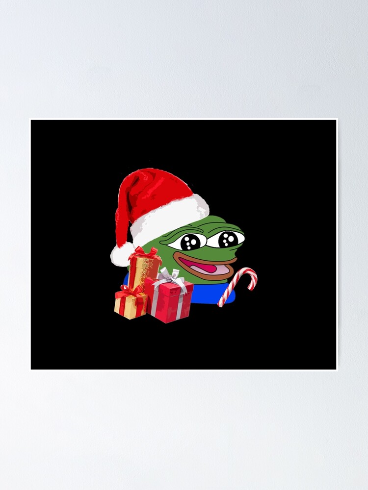 "Christmas Peepo Pepe The Frog Meme Happy Cute Wholesome Christmas ...