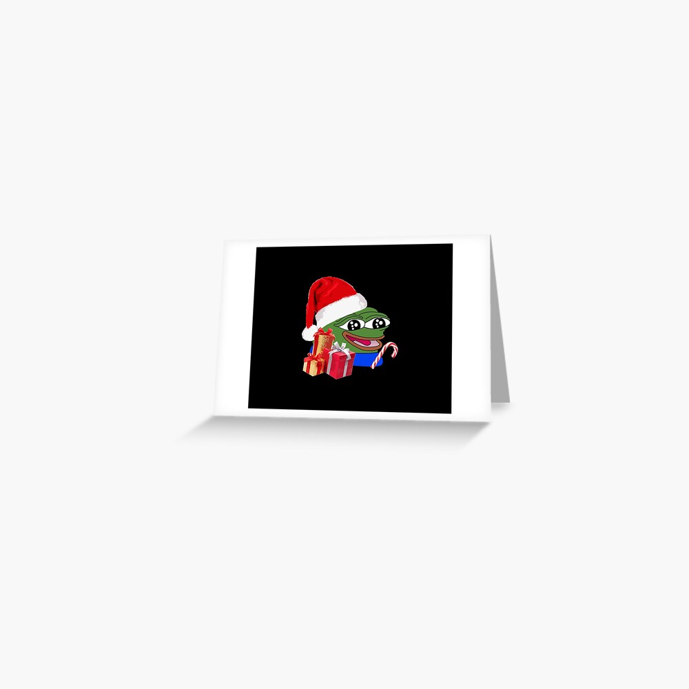 "Christmas Peepo Pepe The Frog Meme Happy Cute Wholesome Christmas ...