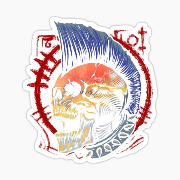 "Mojo Harrogate Skull" Sticker for Sale by FanityPrints | Redbubble