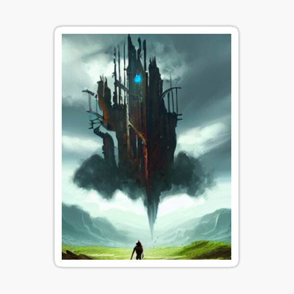 "Castle in heaven" Sticker for Sale by Subjectiv3Art | Redbubble