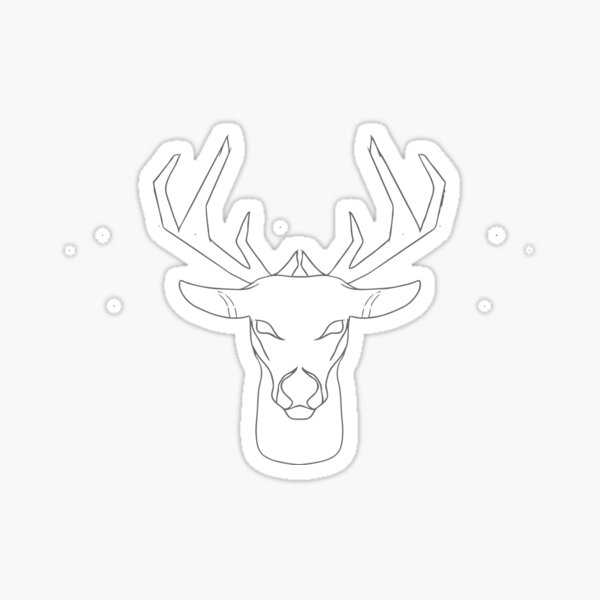 "Vectorized Deer Logo" Sticker for Sale by isirgan | Redbubble