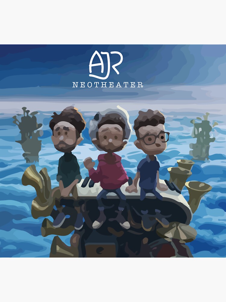 "Neotheater Album Cover" Sticker for Sale by Bashbaughman | Redbubble