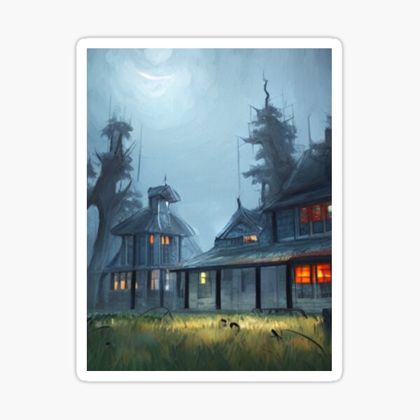 "Country house" Sticker for Sale by Subjectiv3Art | Redbubble
